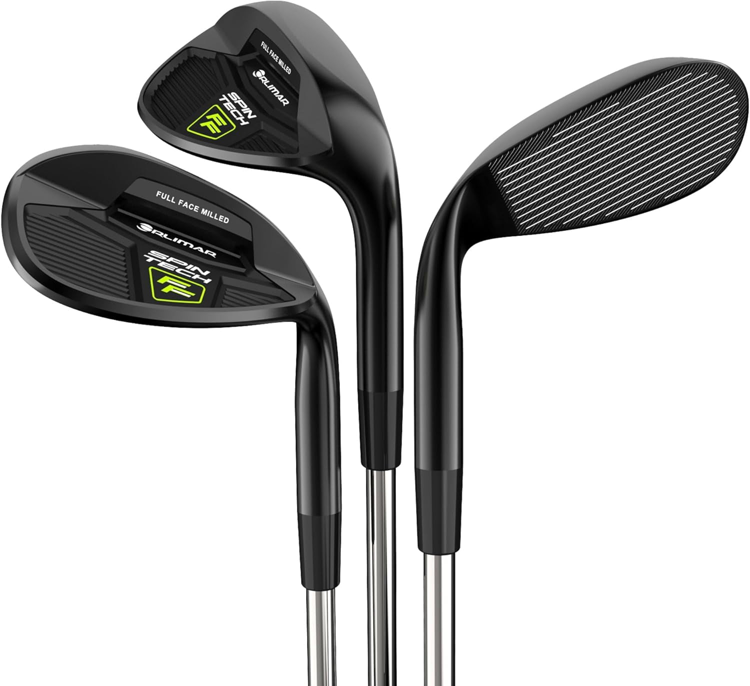 Orlimar Golf Spin Tech Full Face 3-Piece Black Wedge Set for Men, 52 56 ...
