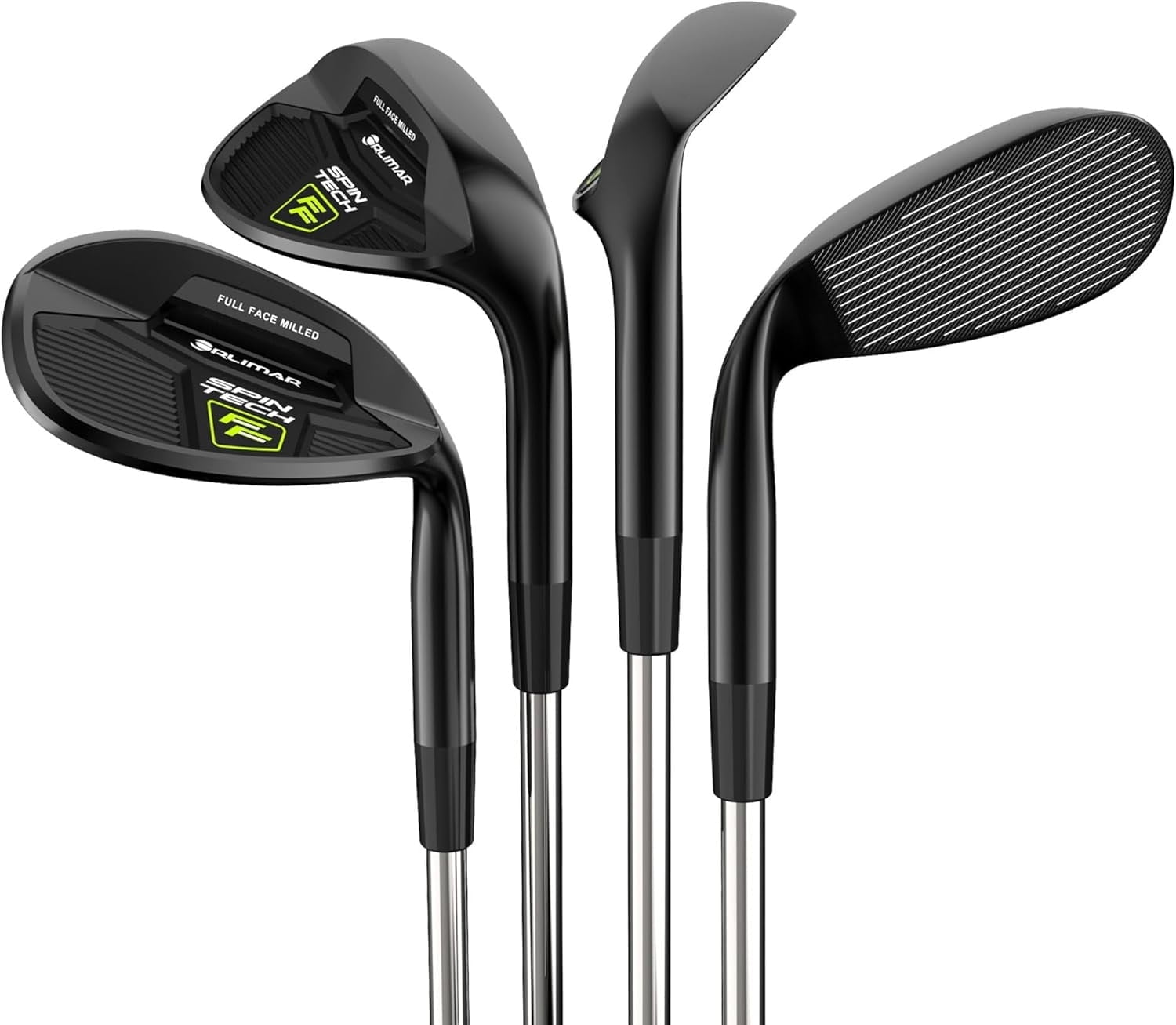 Orlimar Golf Spin Tech Full Face 4-Piece Black Wedge Set, 52/56/60/64 ...
