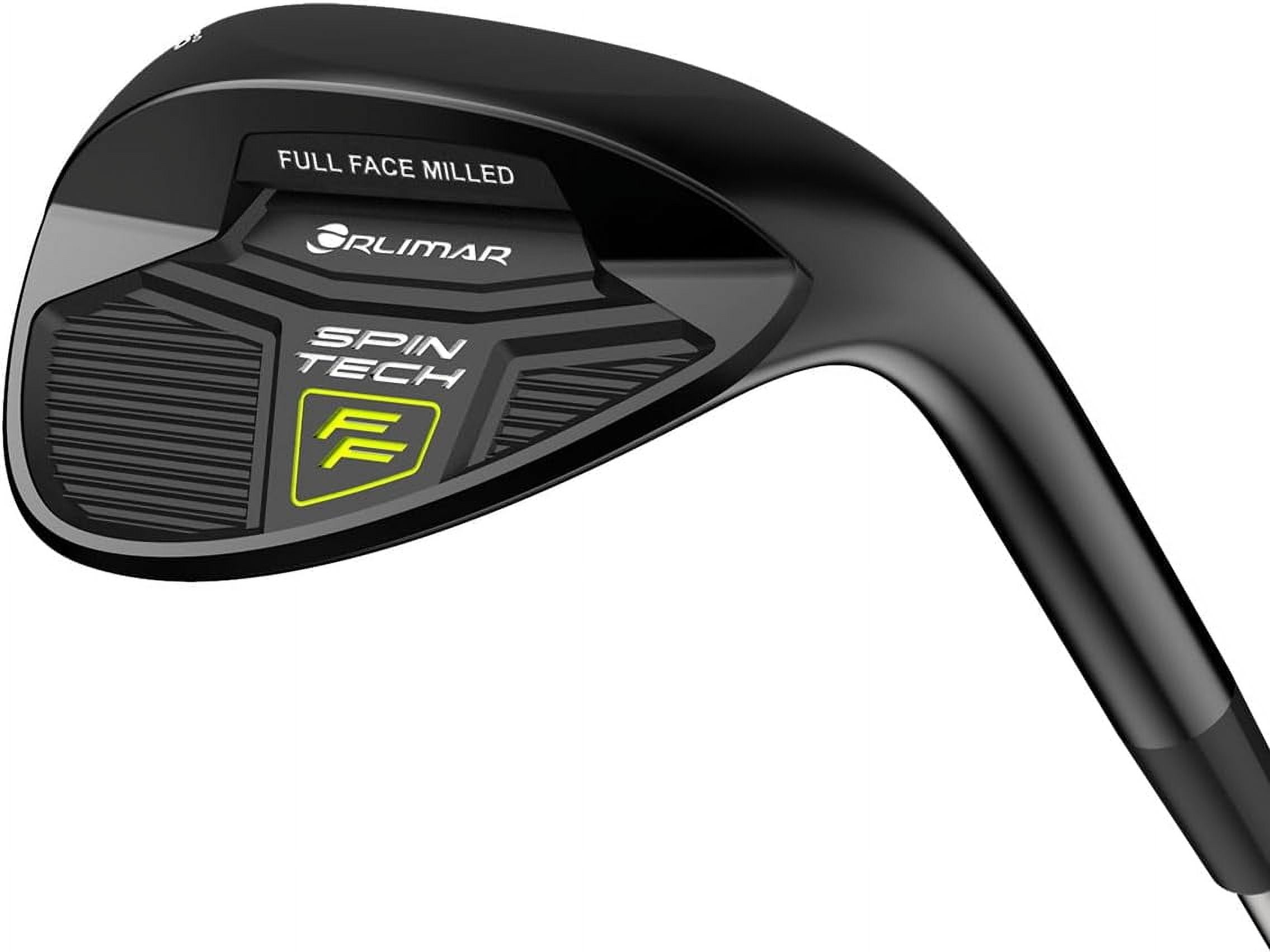 Orlimar Golf Left-Hand Spin Tech Full Face Black Wedge, 52*(GW) Steel ...