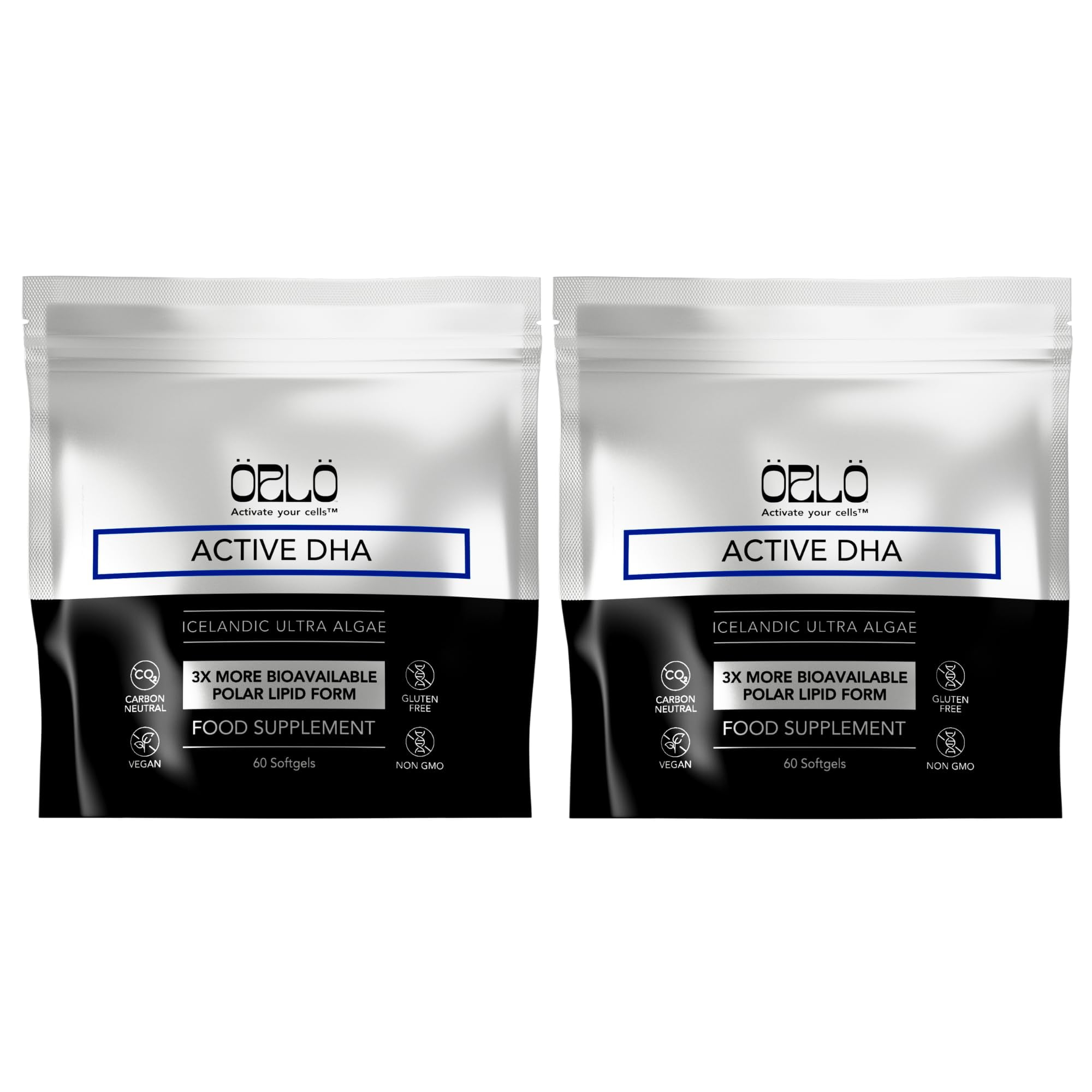 Orlo DHA - Vegan DHA Omega 3 Supplement - Triple Strength Omega3s ...