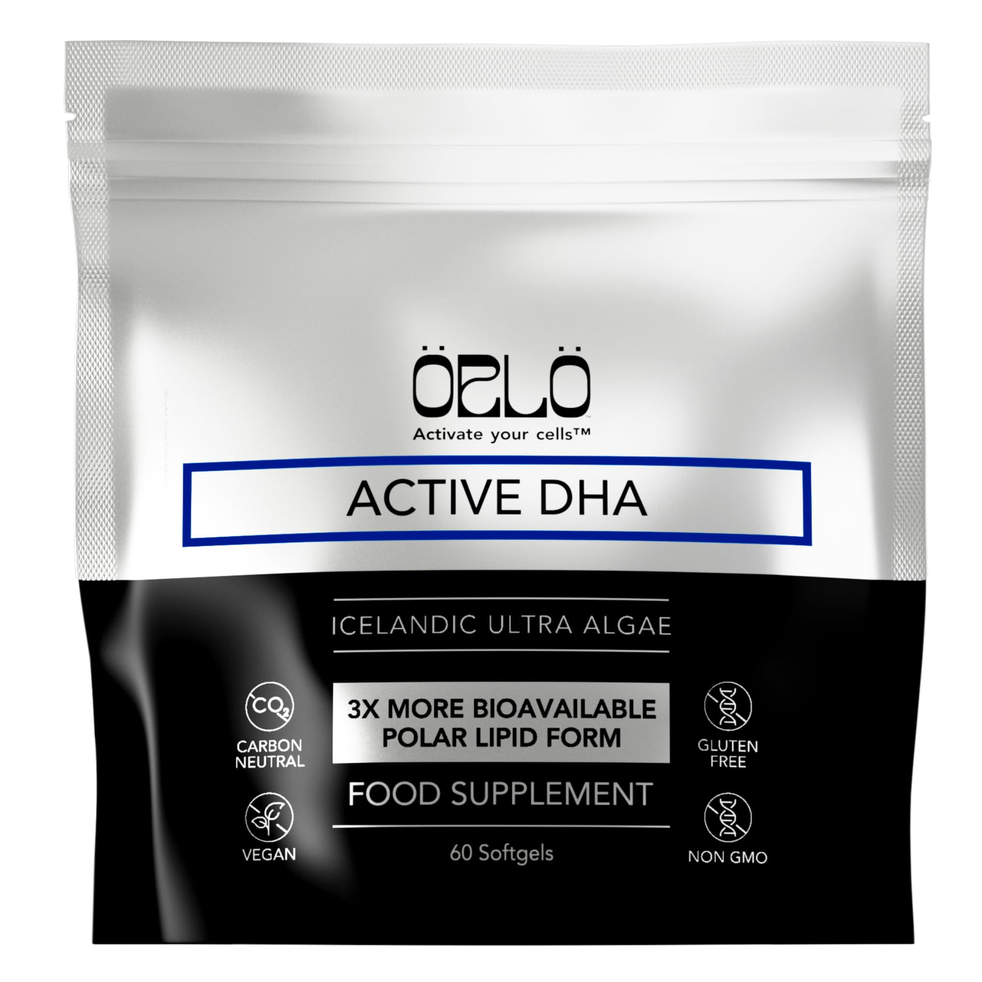 Orlo DHA - Vegan DHA Omega 3 Supplement - Triple Strength Omega3s ...