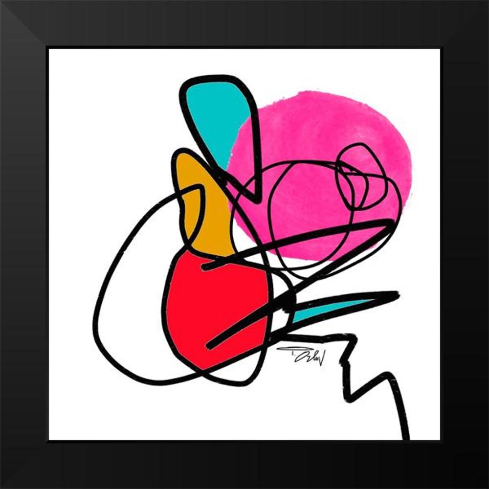 Orlov, Irena 15x15 Black Modern Framed Museum Art Print Titled - Shapes and Lines IV - Walmart.com