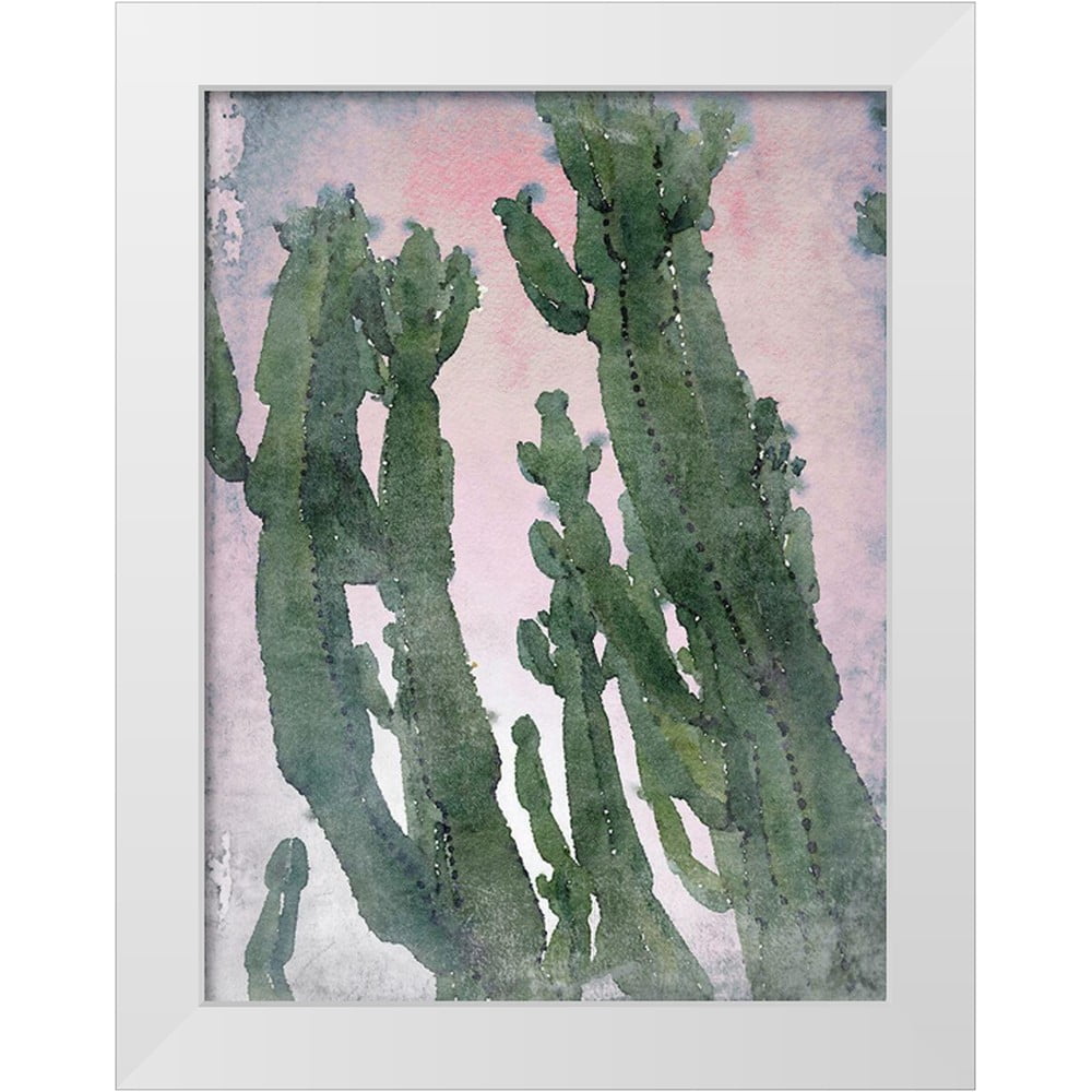 Orlov, Irena 15x18 White Modern Wood Framed Museum Art Print Titled - Desert Cactus II - Walmart.com