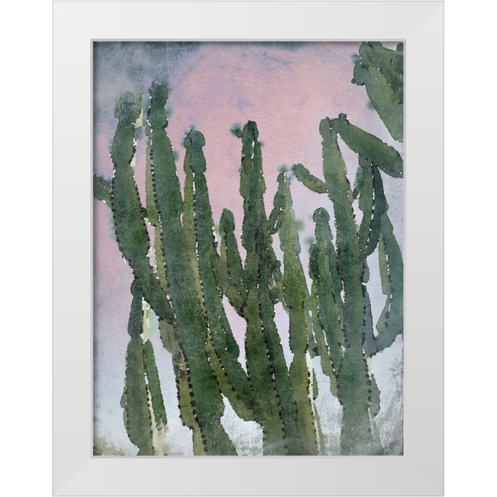Orlov, Irena 25x32 White Modern Wood Framed Museum Art Print Titled - Desert Cactus I - Walmart.com