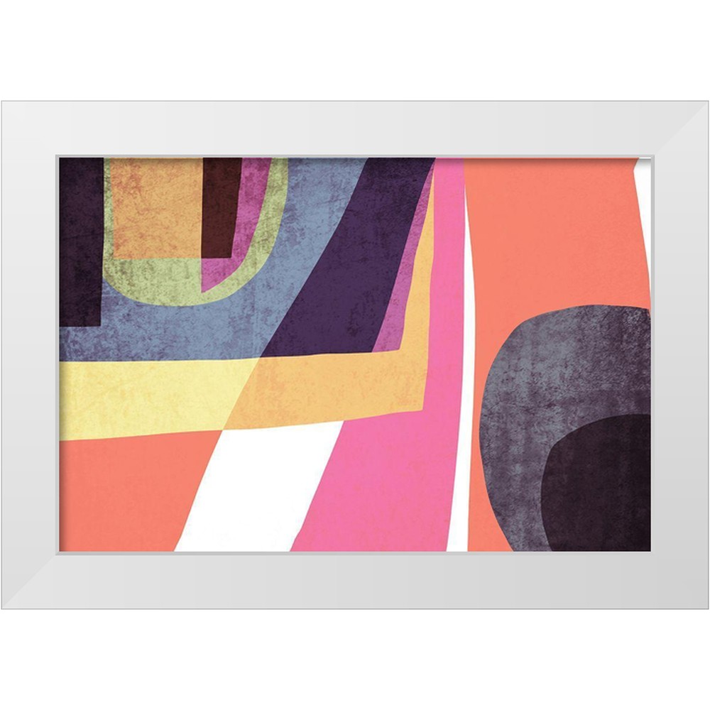 Orlov, Irena 32x23 White Modern Wood Framed Museum Art Print Titled - Art Shape Colors design VI ...