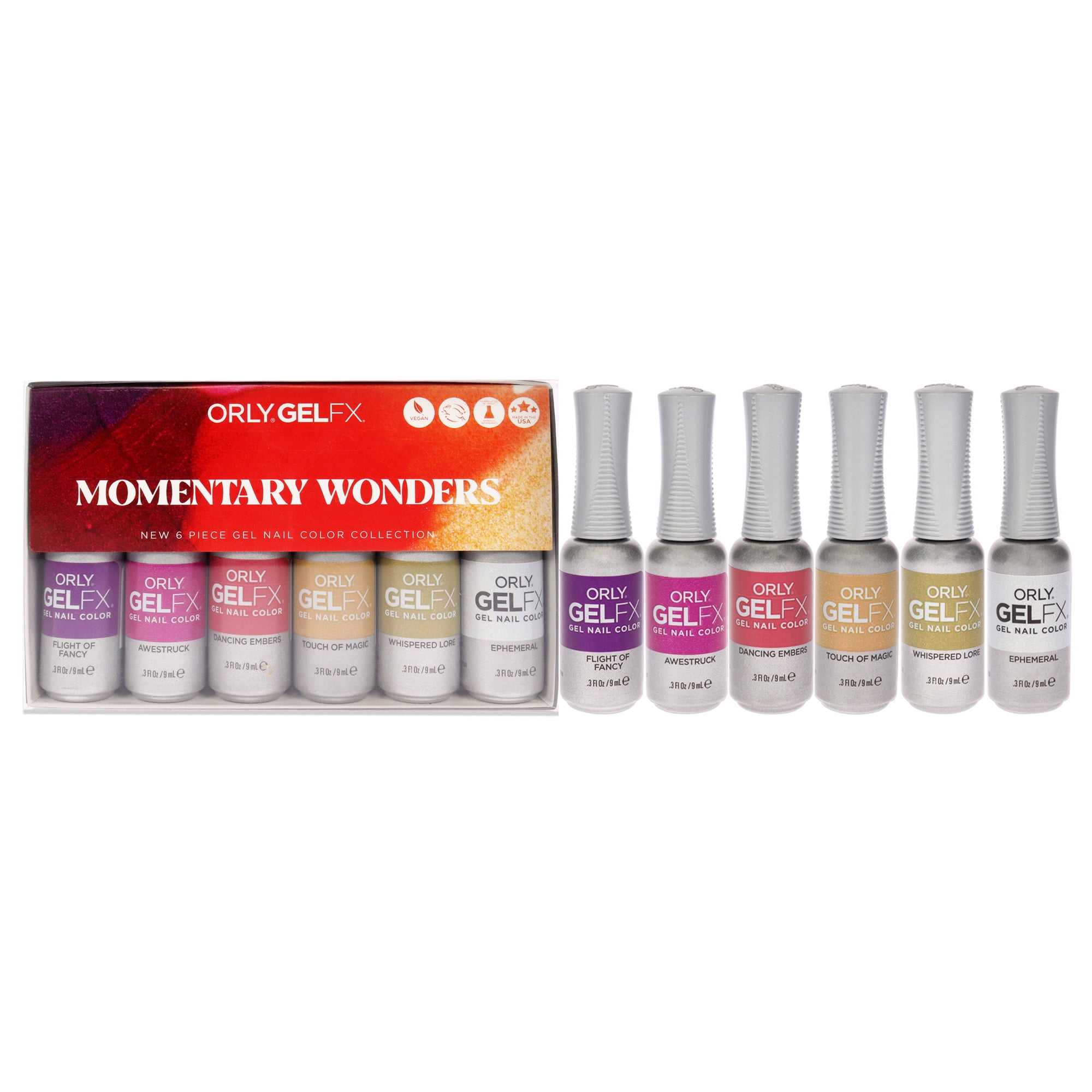 Orly Momentary Wonders Gel Fx Nail Color 6 x 0.3 oz Nail Polish ...