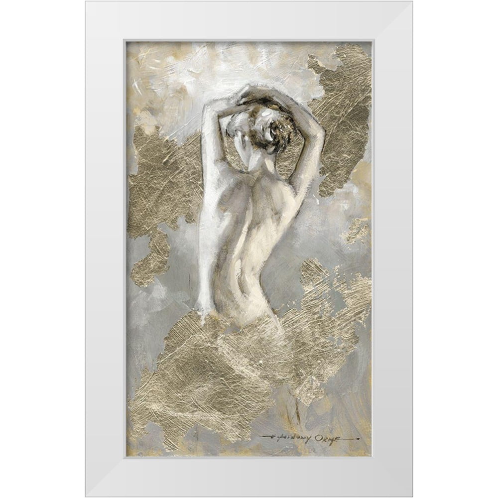 Orme, E. Anthony 16x24 White Modern Wood Framed Museum Art Print Titled - Intimate II - Walmart.com