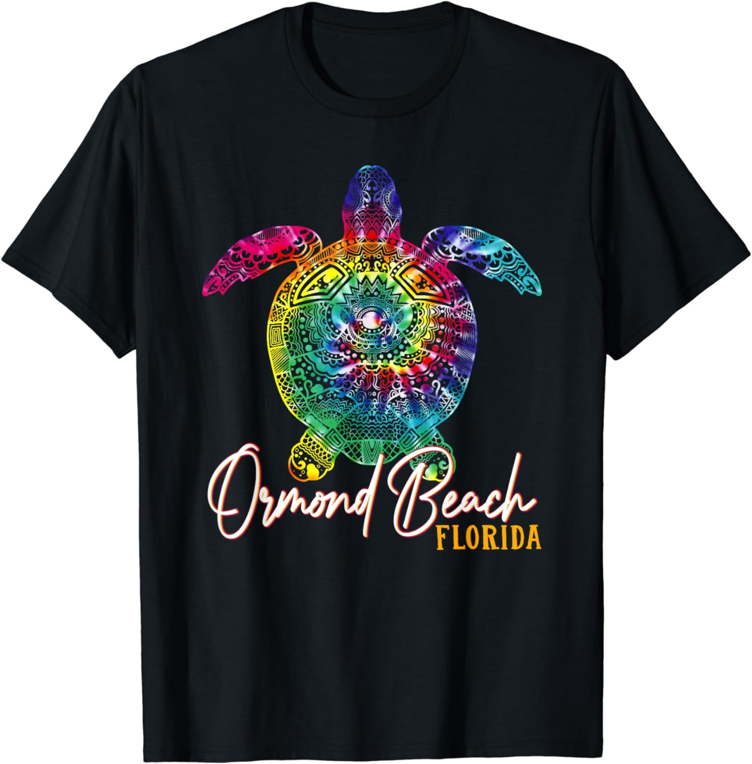 Ormond Beach Tie Dye Sea Turtle Matching Family Vacation T-Shirt ...