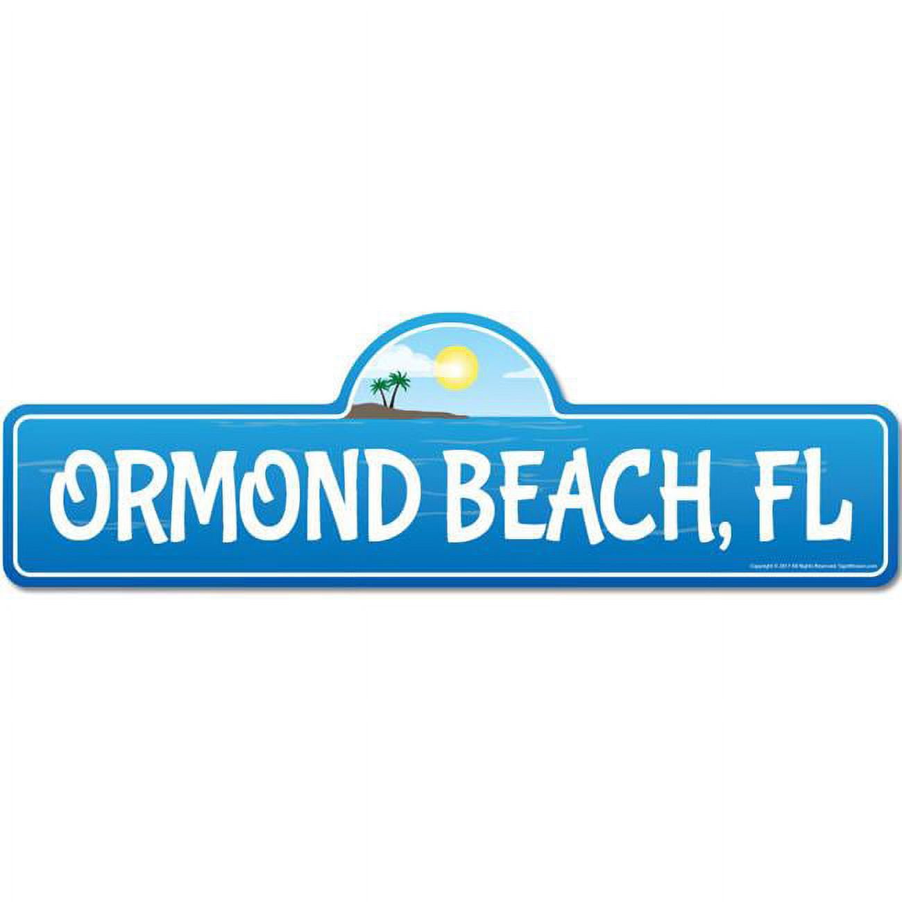 Ormond, FL Florida Beach Street Sign - Walmart.com