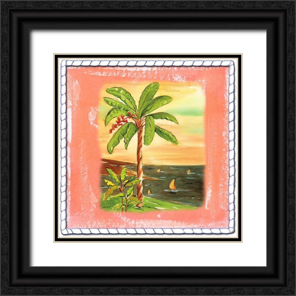 Ormsby, Anne 12x12 Black Ornate Wood Framed with Double Matting Museum Art Print Titled - Beach ...