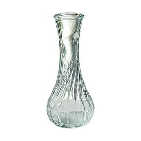 Efavormart Set of 6 Vintage Embossed Mixed Green Glass Bud Vases ...