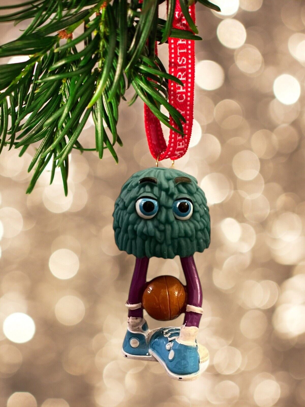 Ornament 1989 Fry Guys Purple Head w/ Basketball PVC Figurine 3” Figure ...