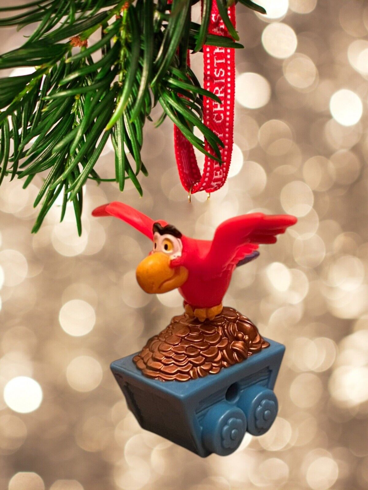 Ornament 1996 Iago Parrot Bird Gold Coins Disney Aladdin Figure ...