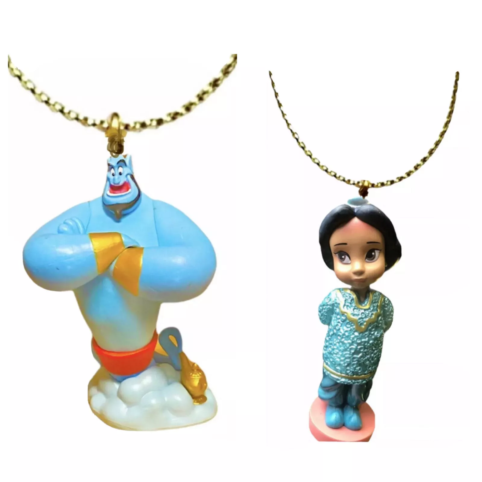 Ornament Baby Toddler Princess Jasmine & Genie Set Aladdin Figure Pvc ...
