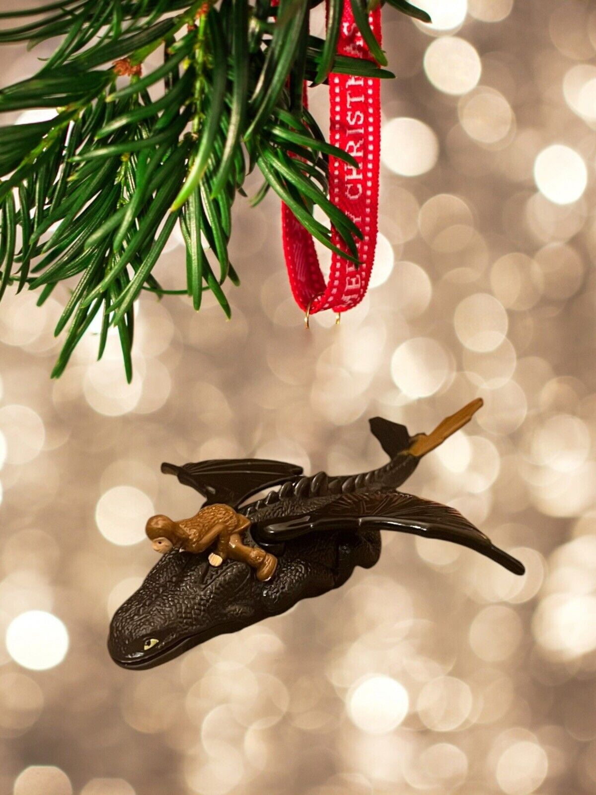 Ornament Black Toothless How to Train Your Dragon Hiccup Riding Night ...