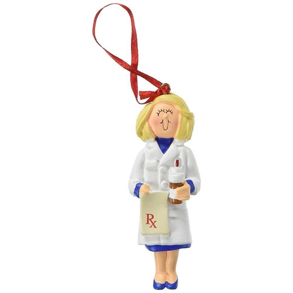 Ornament Central OC-085-FBL Female Blonde Pharmacist Figurine - Walmart.com