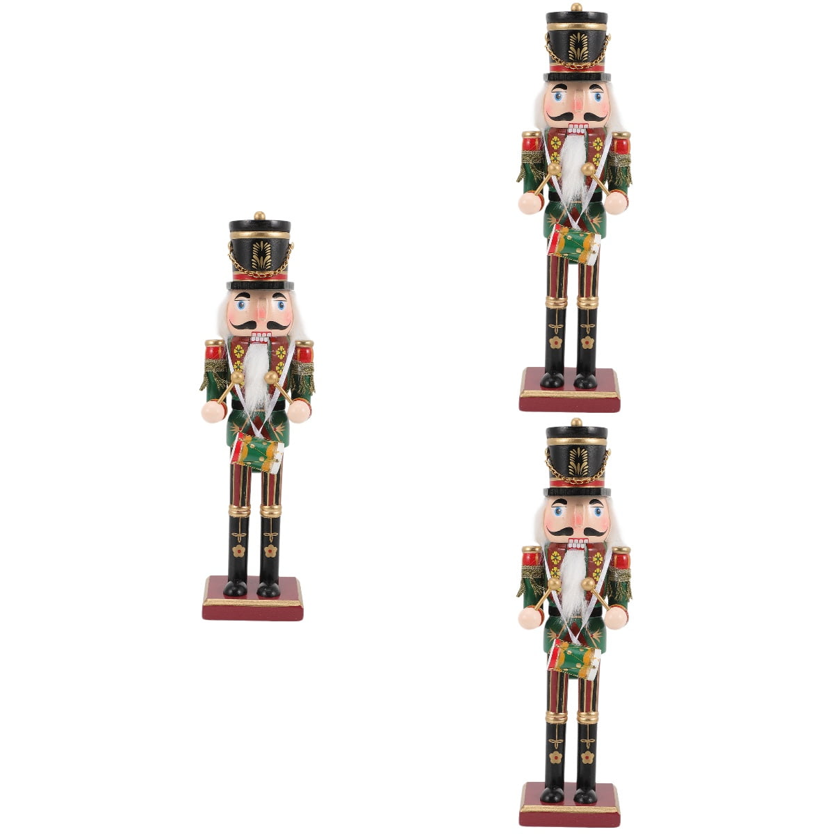 Ornament Child 3 Pieces Nutcracker Tablescape Decor Wood Xmas ...