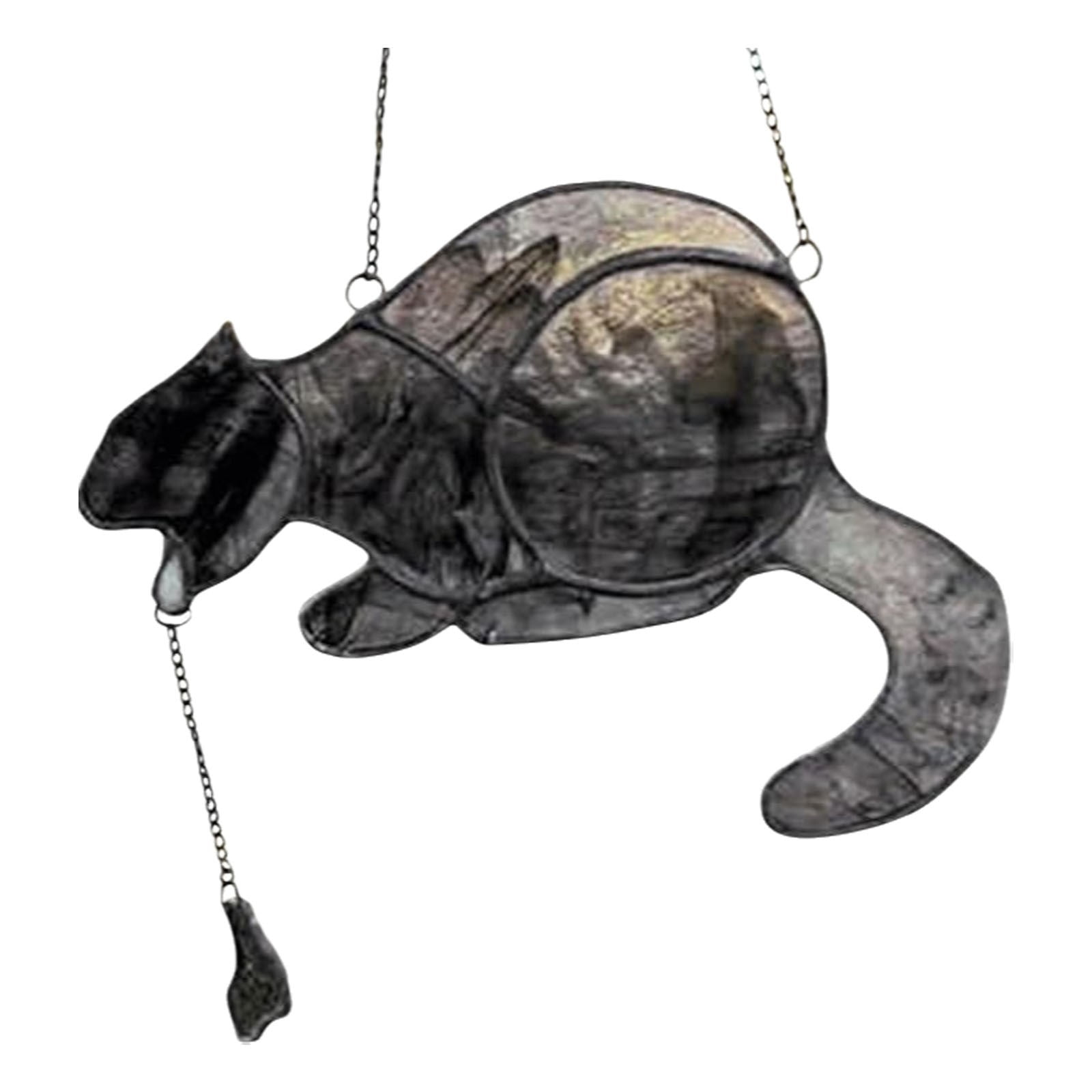 Ornament Clearance! Jklop Cat Vomit Warning Sign Pendant Acrylic Car ...