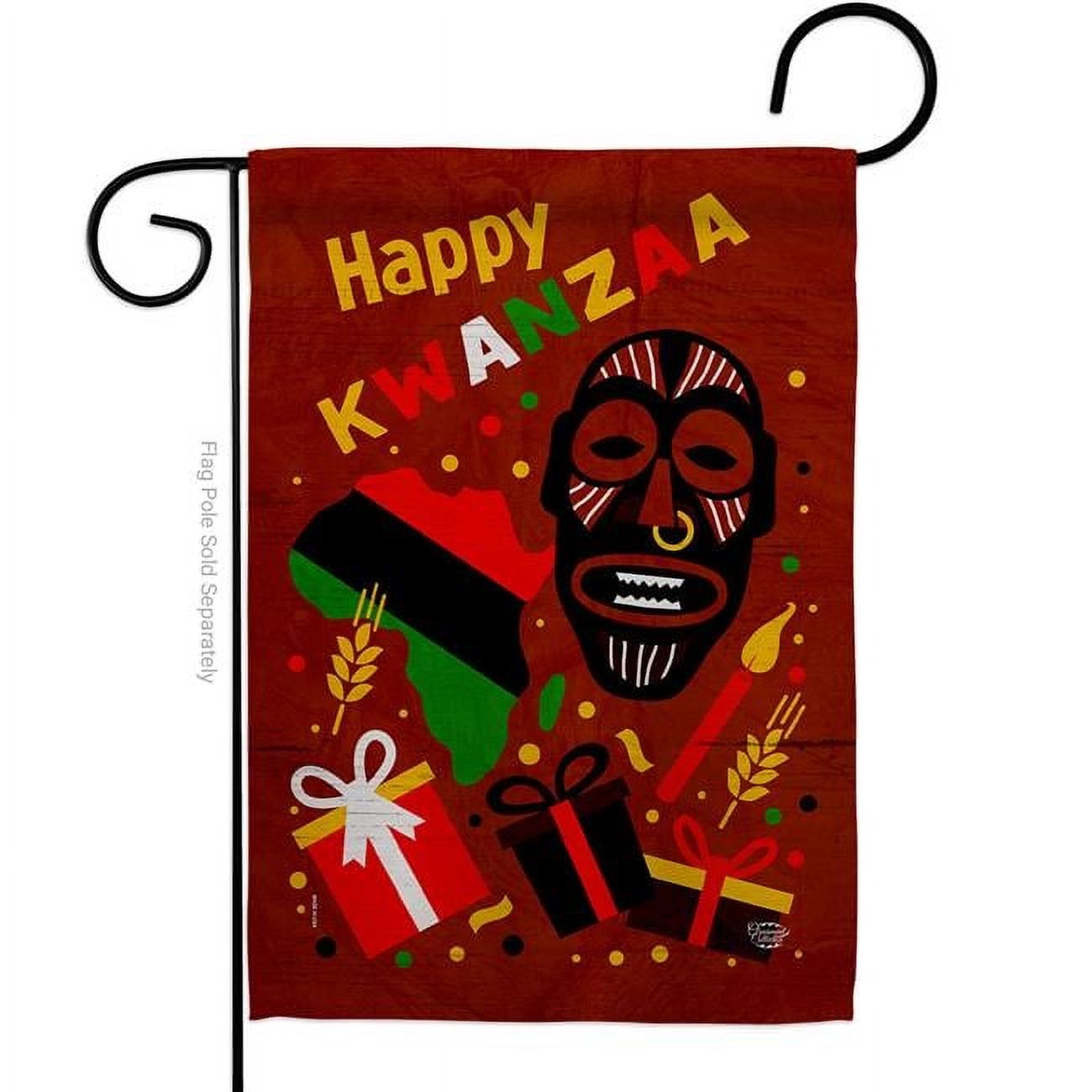 Ornament Collection 13 x 18.5 in. Light Kinara Candles Black History ...