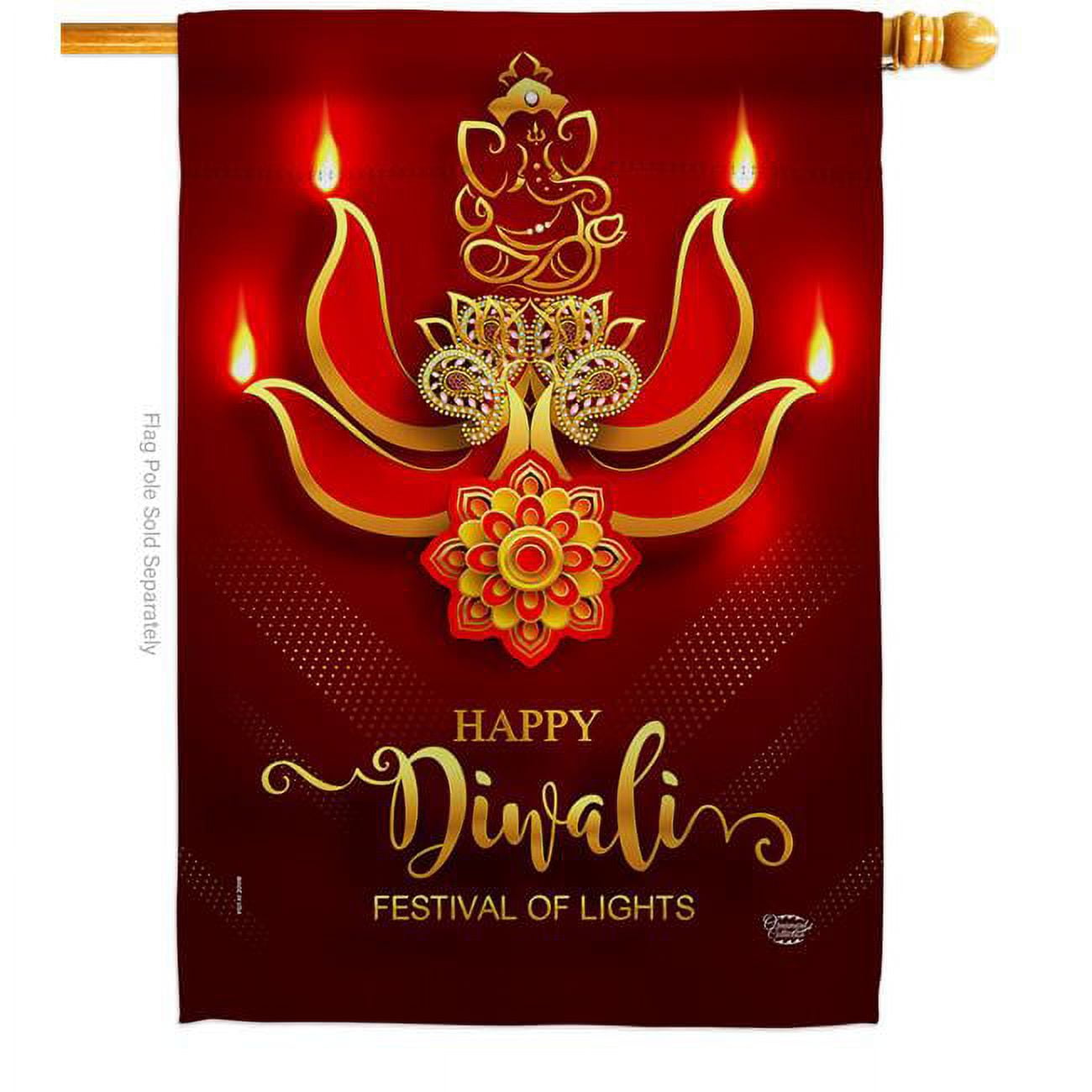 Ornament Collection Festival of Lights Celebration Diwali Double-Sided ...