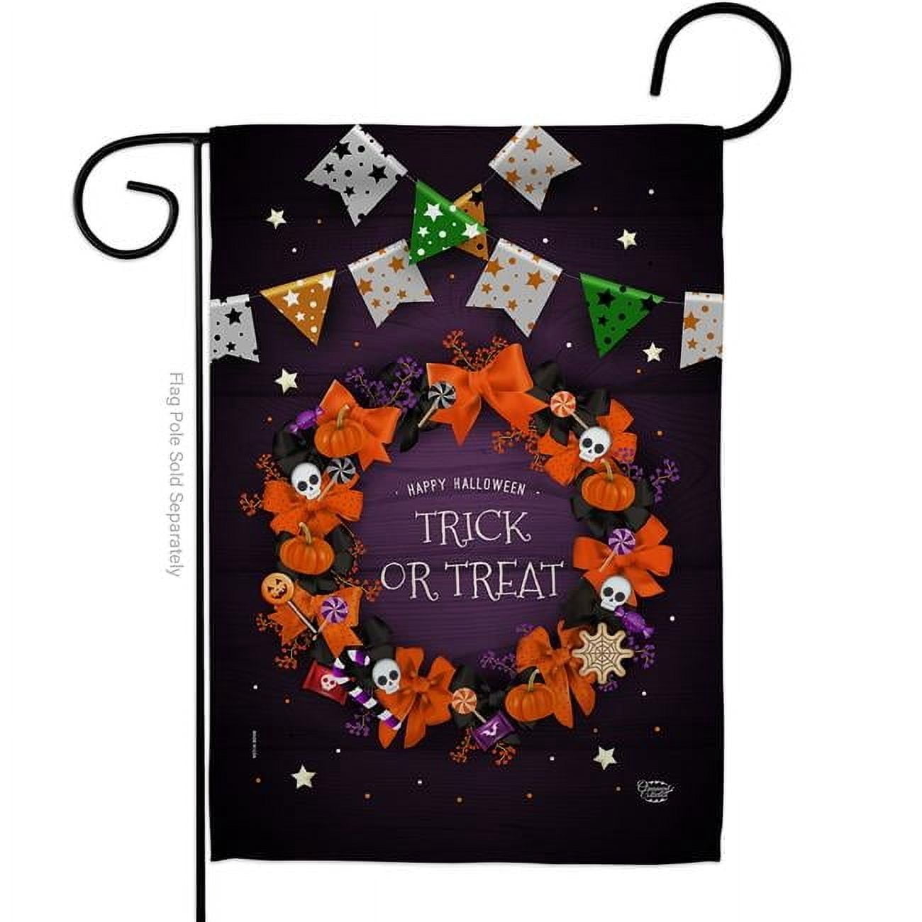 Ornament Collection G192140-BO 13 x 18.5 in. Trick or Treat Wreath ...