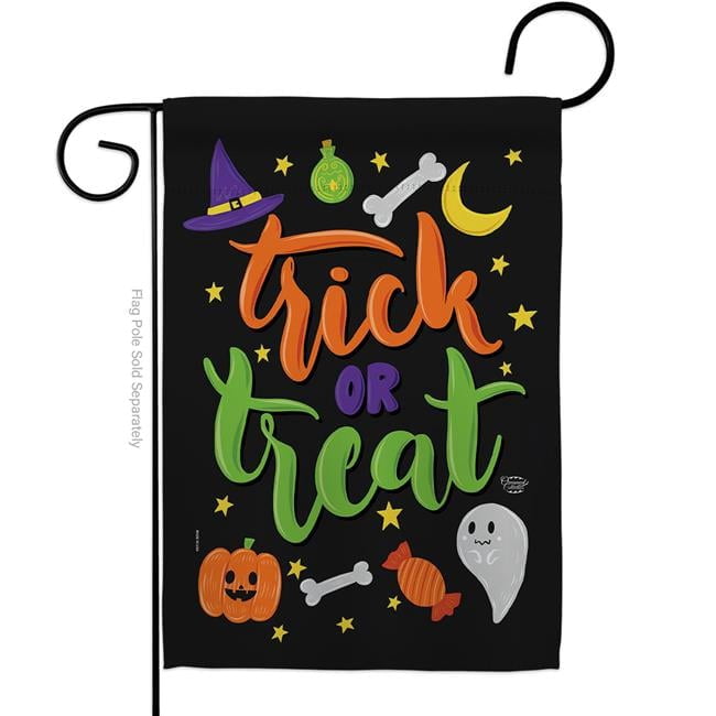 Ornament Collection G192220-BO 13 x 18.5 in. Cute Trick or Treat Garden ...
