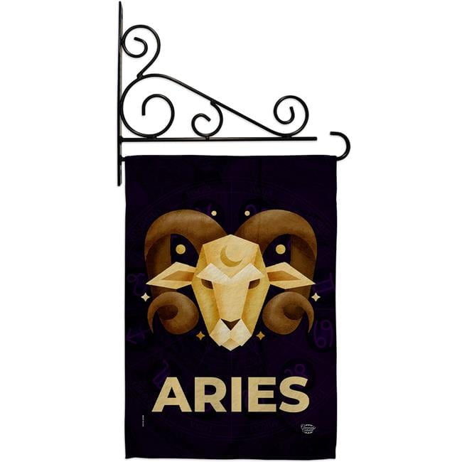 Ornament Collection GS190023-BO-03 13 x 18.5 in. Aries Garden Flag Set ...