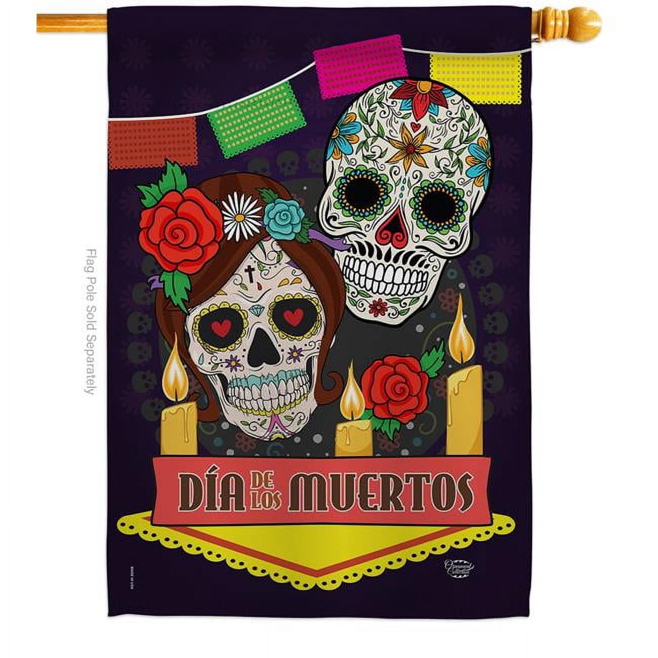 Ornament Collection H191029-BO 28 x 40 in. Dia de los Muertos House ...