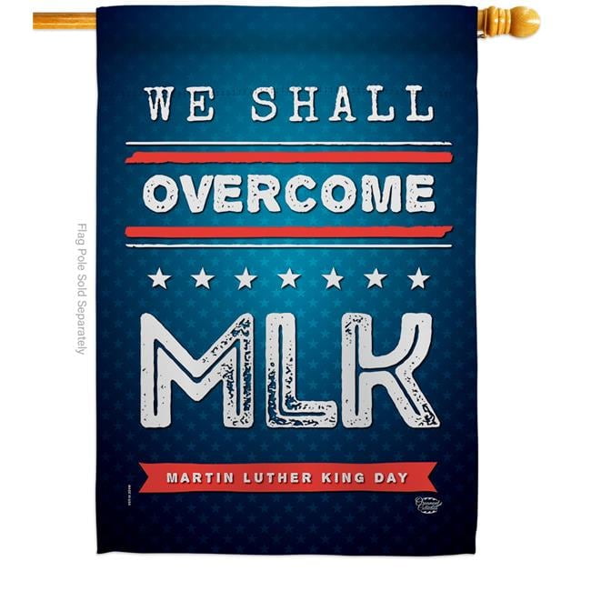Ornament Collection H192384-BO 28 x 40 in. We Shall Overcome MLK Black ...