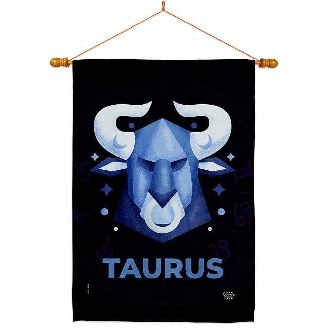 Ornament Collection HS190024-BO-03 28 x 40 in. Taurus House Flag Set ...