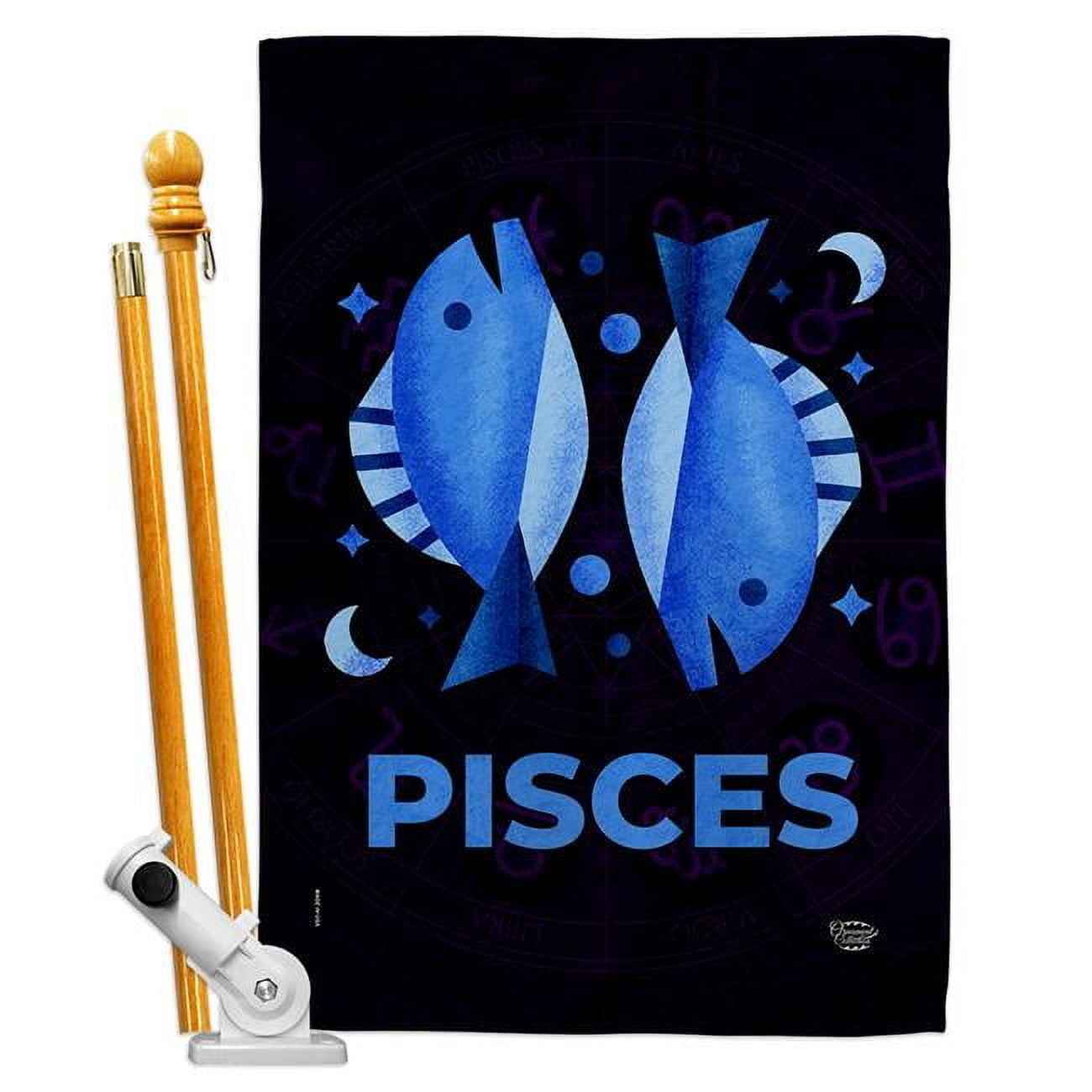 Ornament Collection HS190034-BO 28 x 40 in. Pisces House Flag Set ...