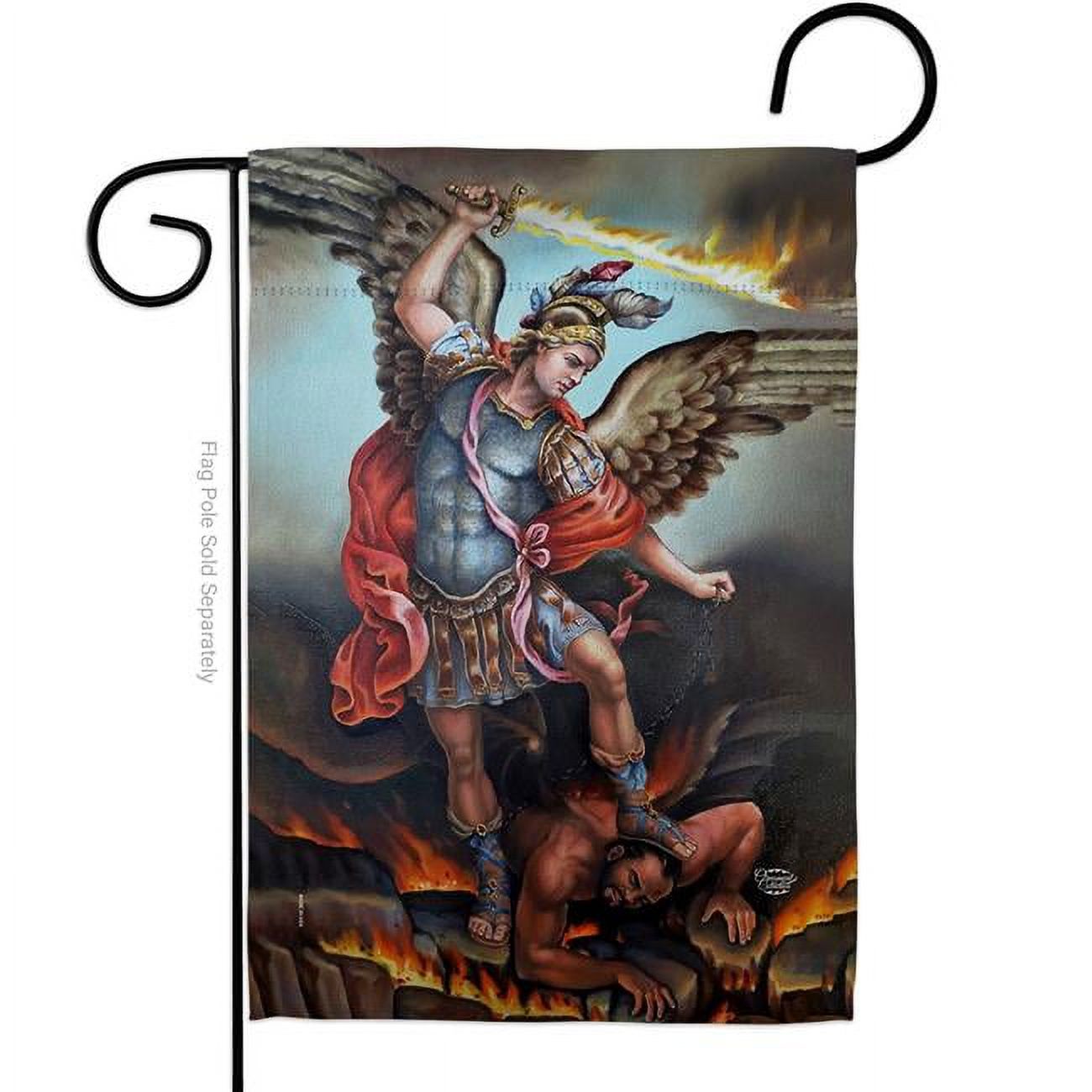 Ornament Collection St. Michael Vanquishing Satan Religious Faith 13 x ...