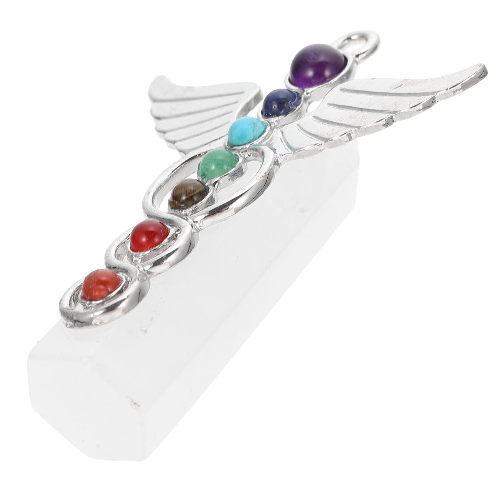 Ornament Decor Chakra Wand Crystal Stones Desktop Decoration Column ...