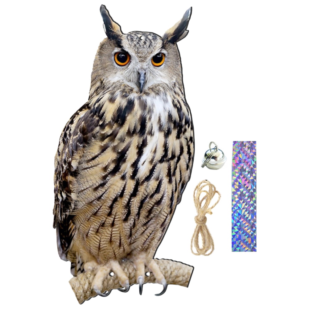 Ornament Decor Light Lamp Owl Bird Deterrents Garden Owls Decoy Garden ...