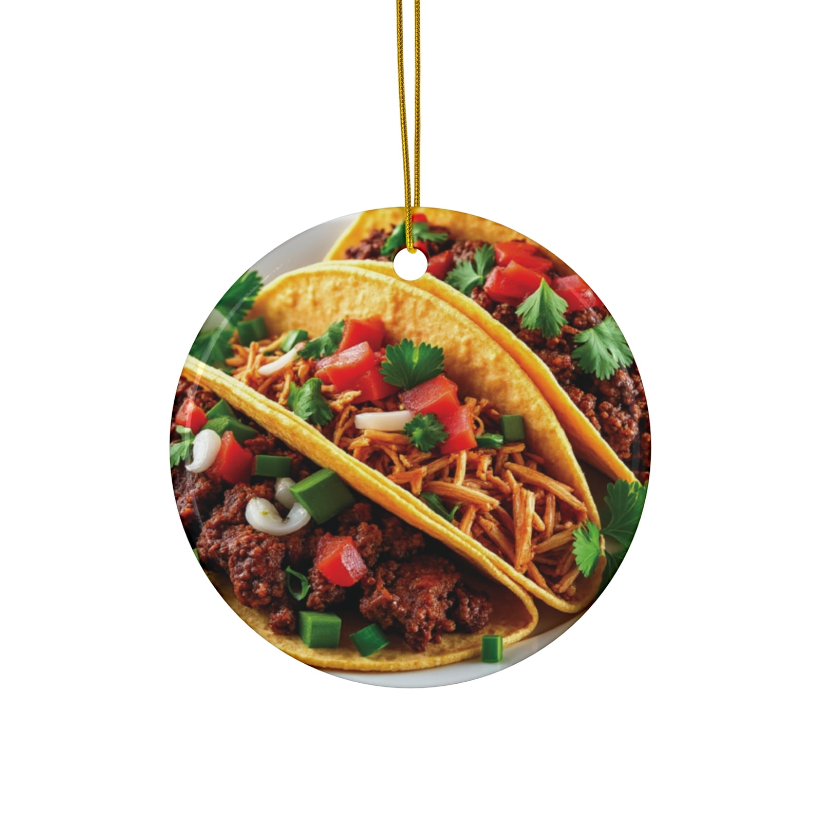 Ornament Delicious Tacos Ornament with Vibrant Design - Printed on ...