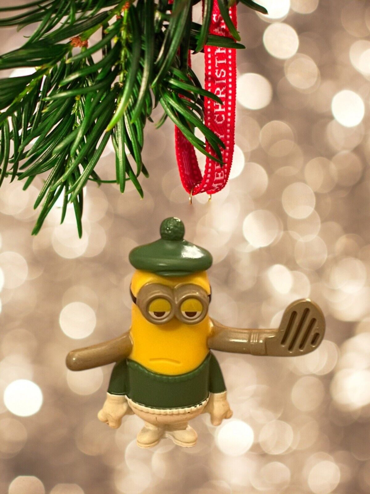 Ornament Despicable Me Golfer Golf Minion Figure 3” Figurine Dangler ...