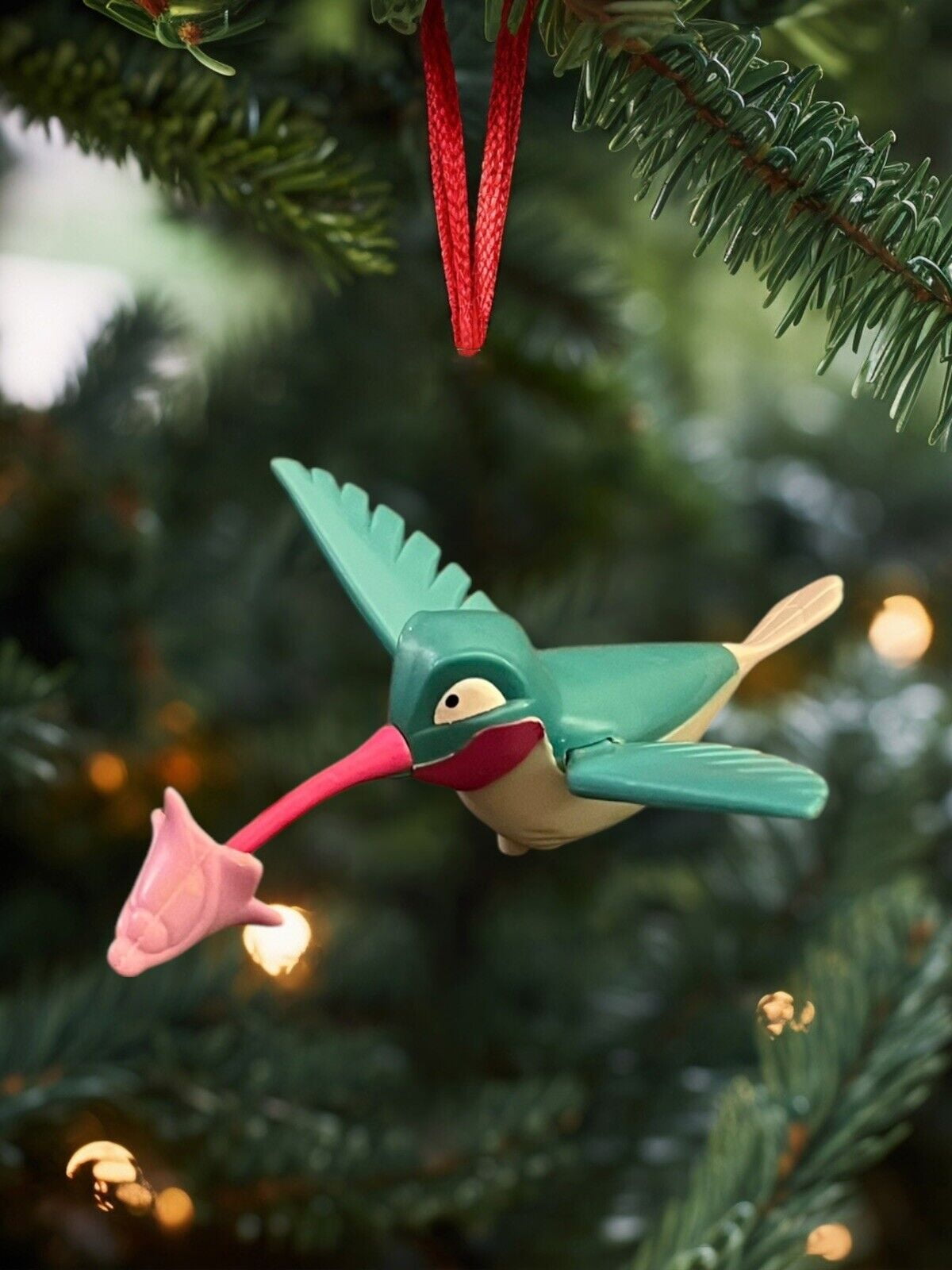 Ornament Disney POCAHONTAS FLIT Hummingbird 1995 Figure Figurine Charm ...