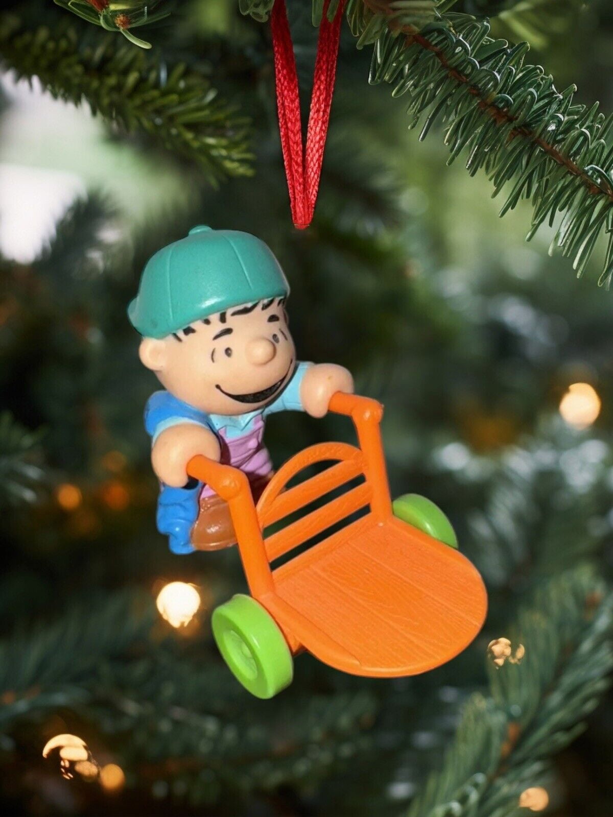 Ornament Farm Linus Boy Hold Cart peanuts gang Figure Figurine 3 ...