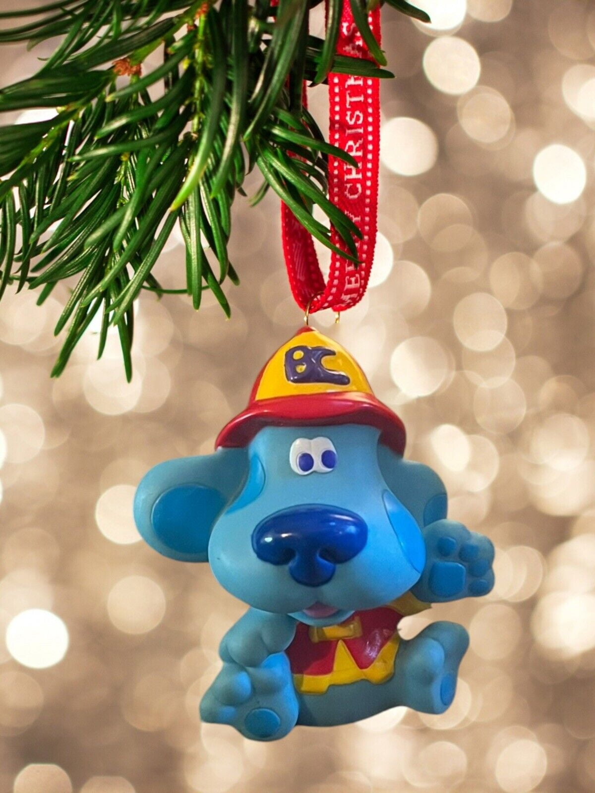 Ornament Firefighter Blues Clues PVC Nickelodeon Viacom 3” Figure ...