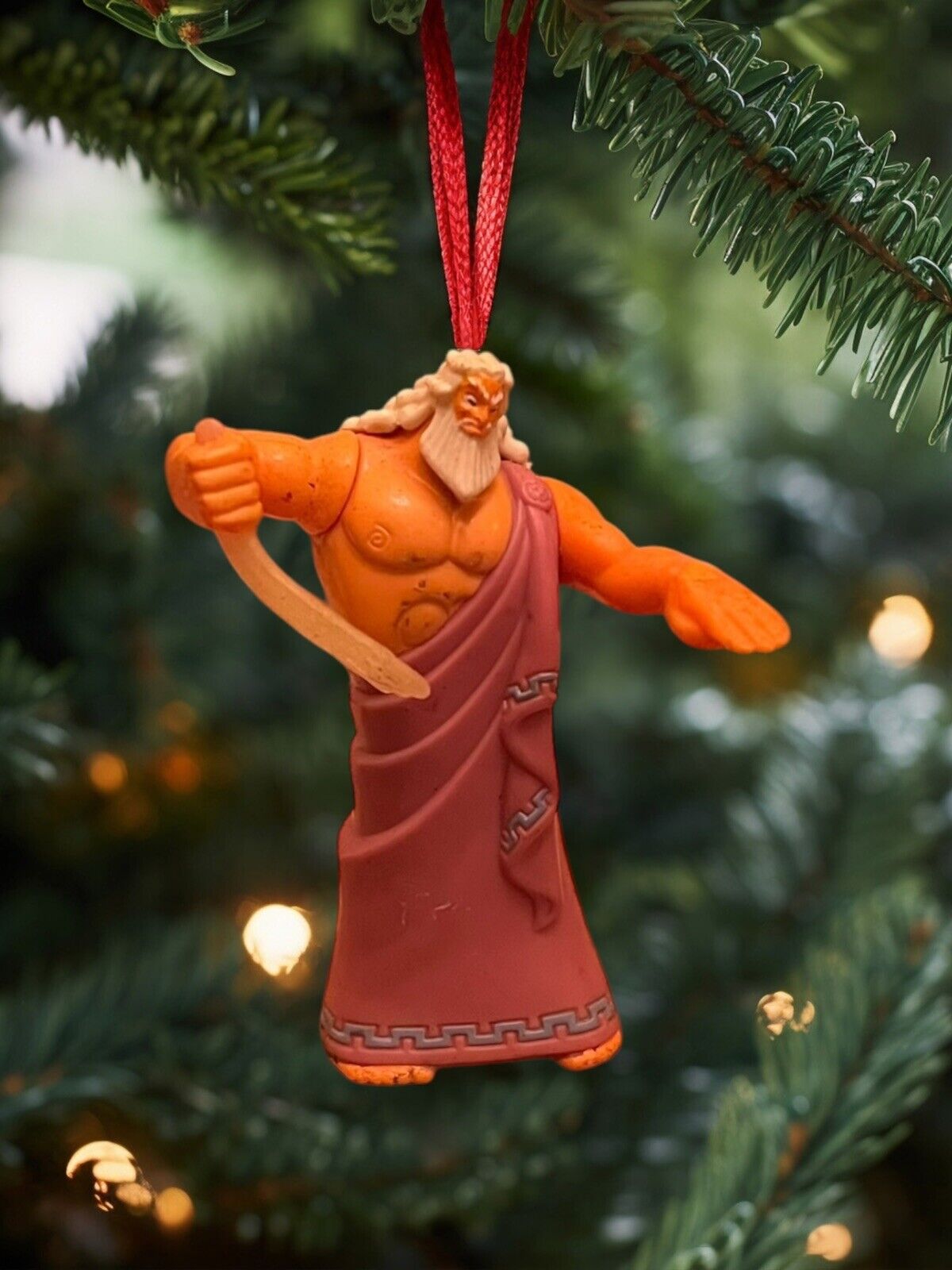 Ornament Hercules Disney God King Zeus Figure 3”Rare Figurine Charm ...
