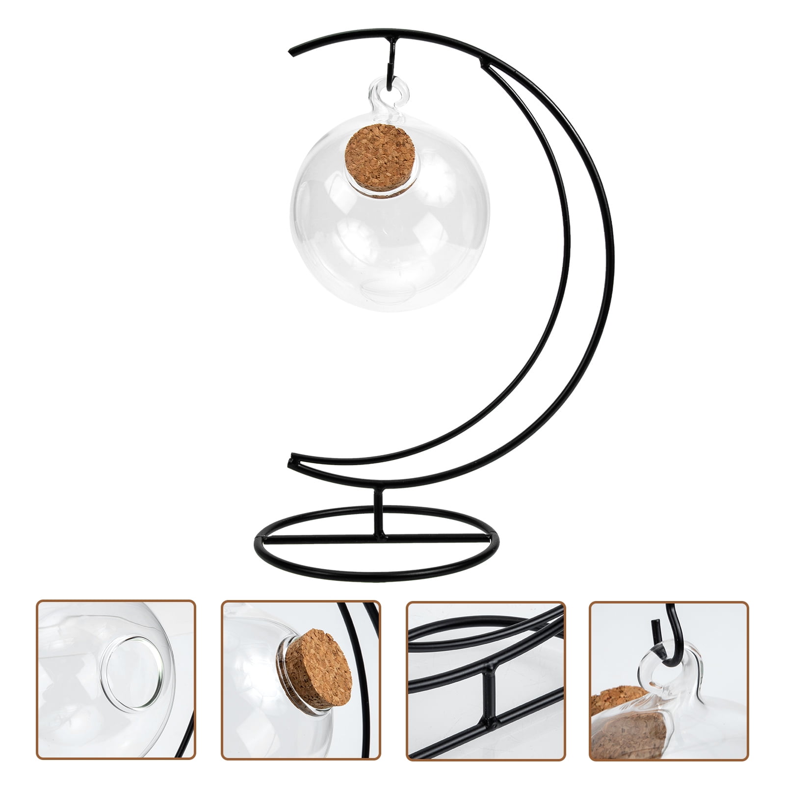 Ornament Holder, 1 Set of Hanging Wishing Jar Transparent Landscape ...