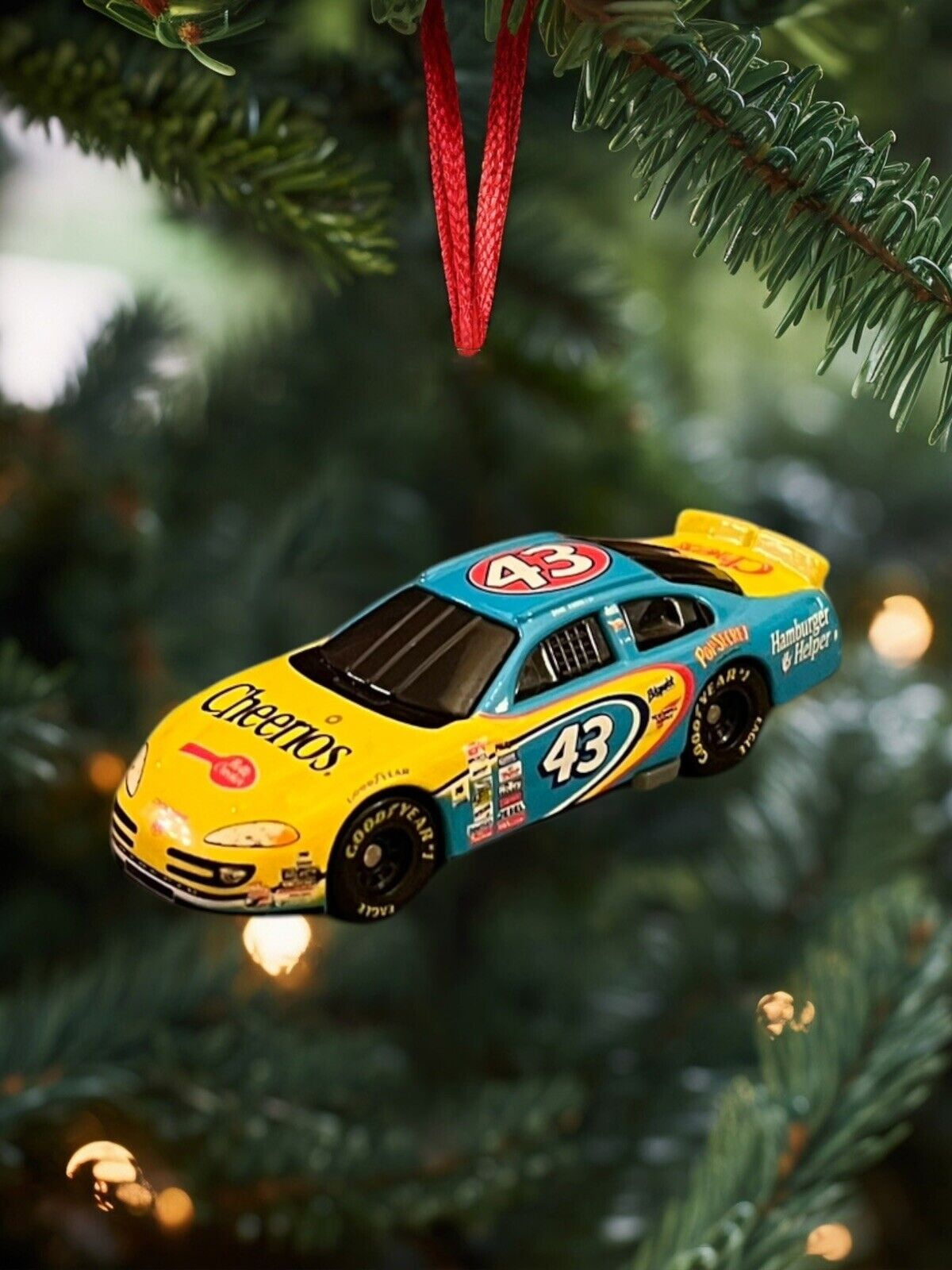 Ornament John Andretti NASCAR 43 Cheerios Chex Pillsbury Mini Car ...
