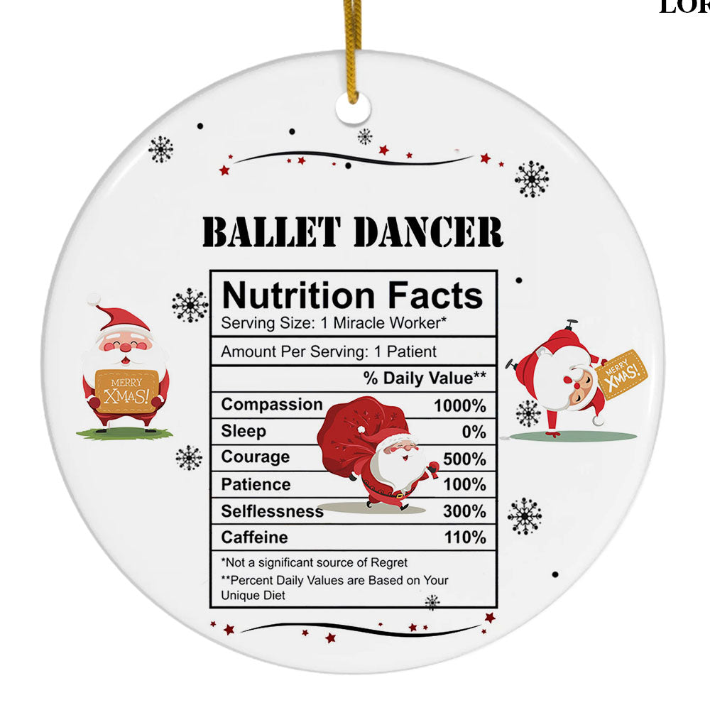 Ornament Kits 2025,Christmas Tree Ornaments - Ballet Dancer Nutritional ...