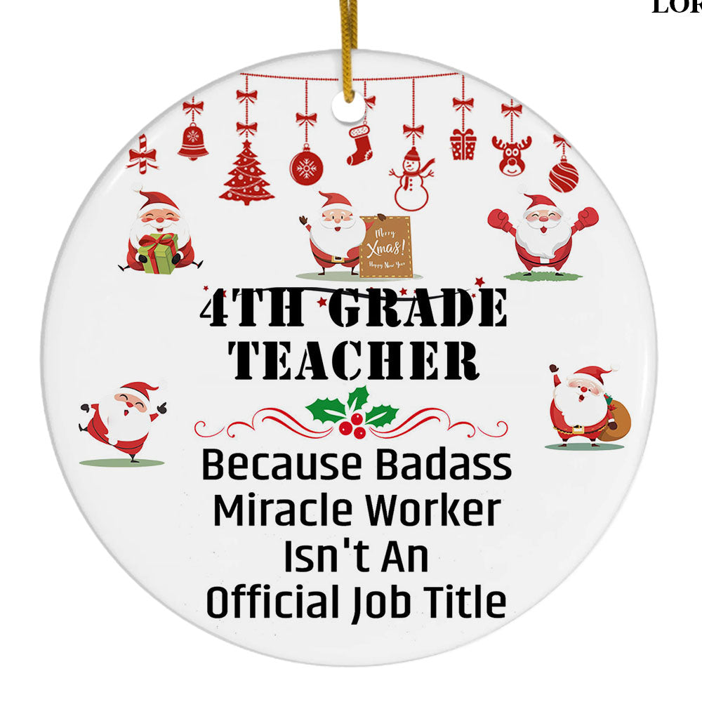 Ornament Kits 2025, Ornaments 2025 - 4th Grade Teacher Ornaments ...