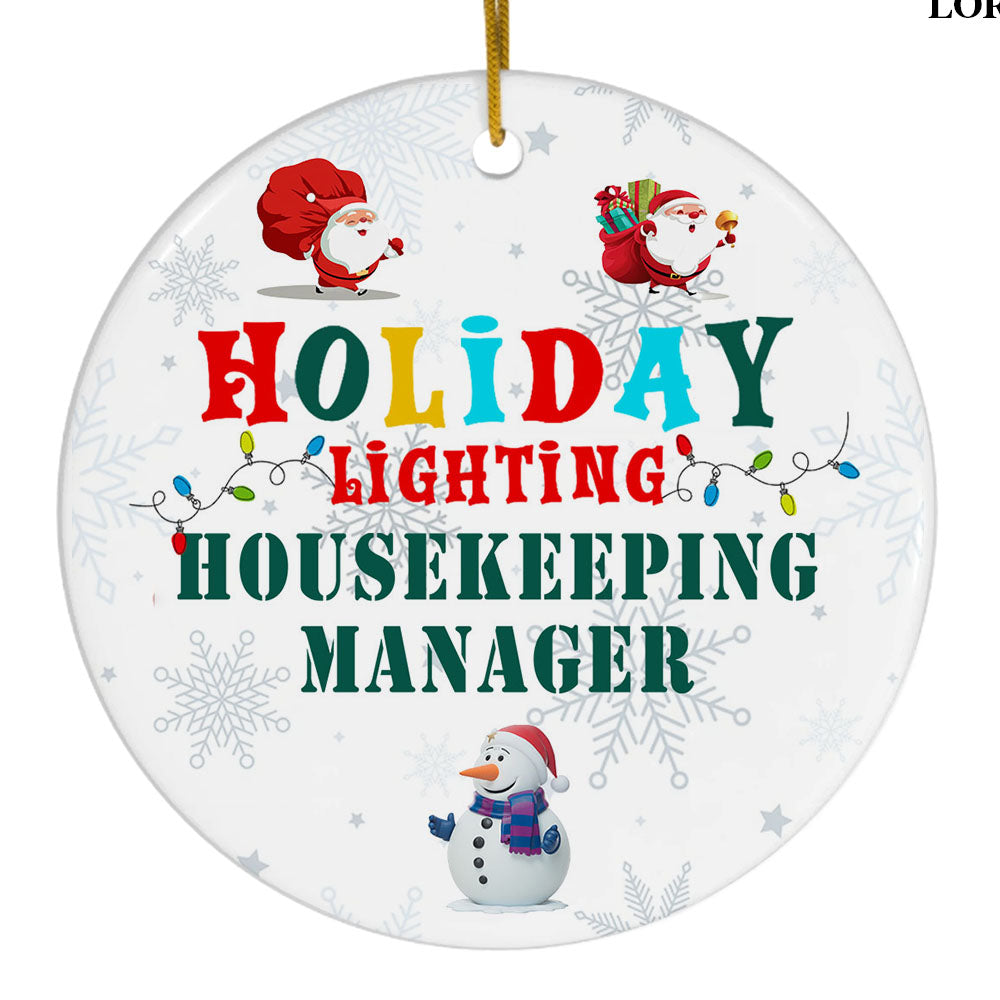 Ornament Kits 2025, Ornaments 2025 - Housekeeping Manager Ceramic ...