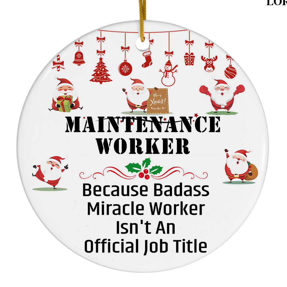 Ornament Kits 2025, Ornaments 2025 - Maintenance Worker Ornaments ...
