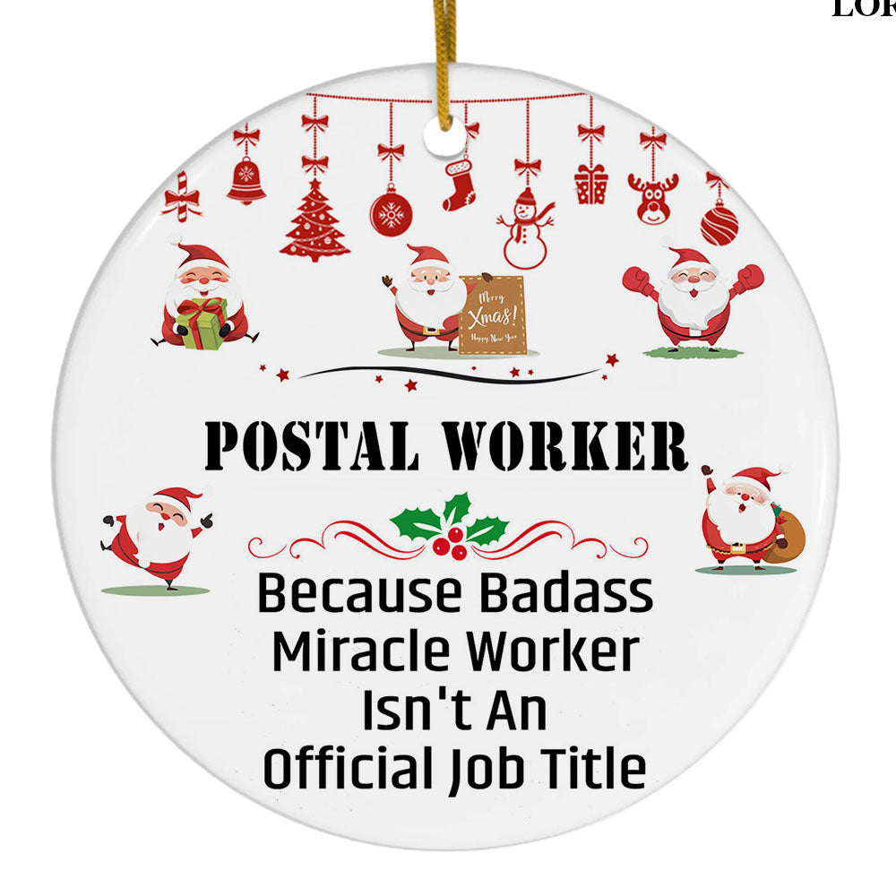 Ornament Kits 2025, Ornaments 2025 - Postal Worker Ornaments Christmas ...