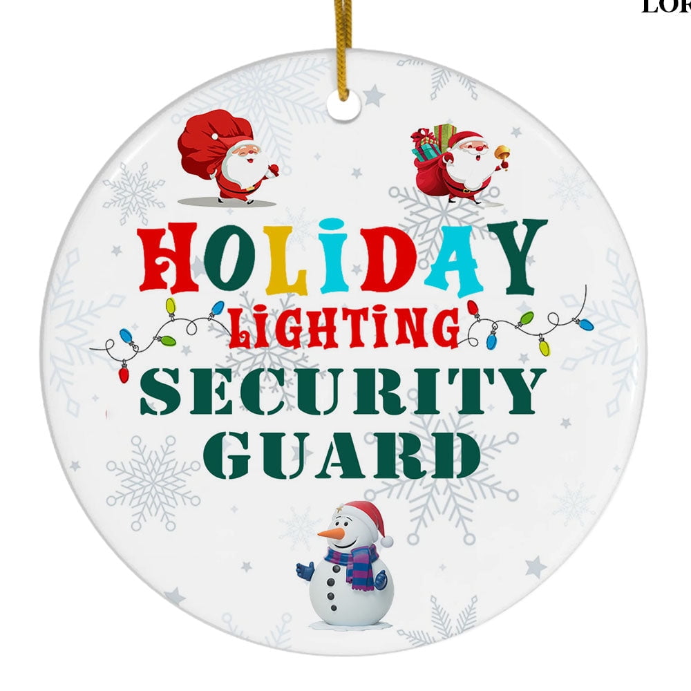Ornament Kits 2025, Ornaments 2025 - Security Guard Ceramic Ornament ...