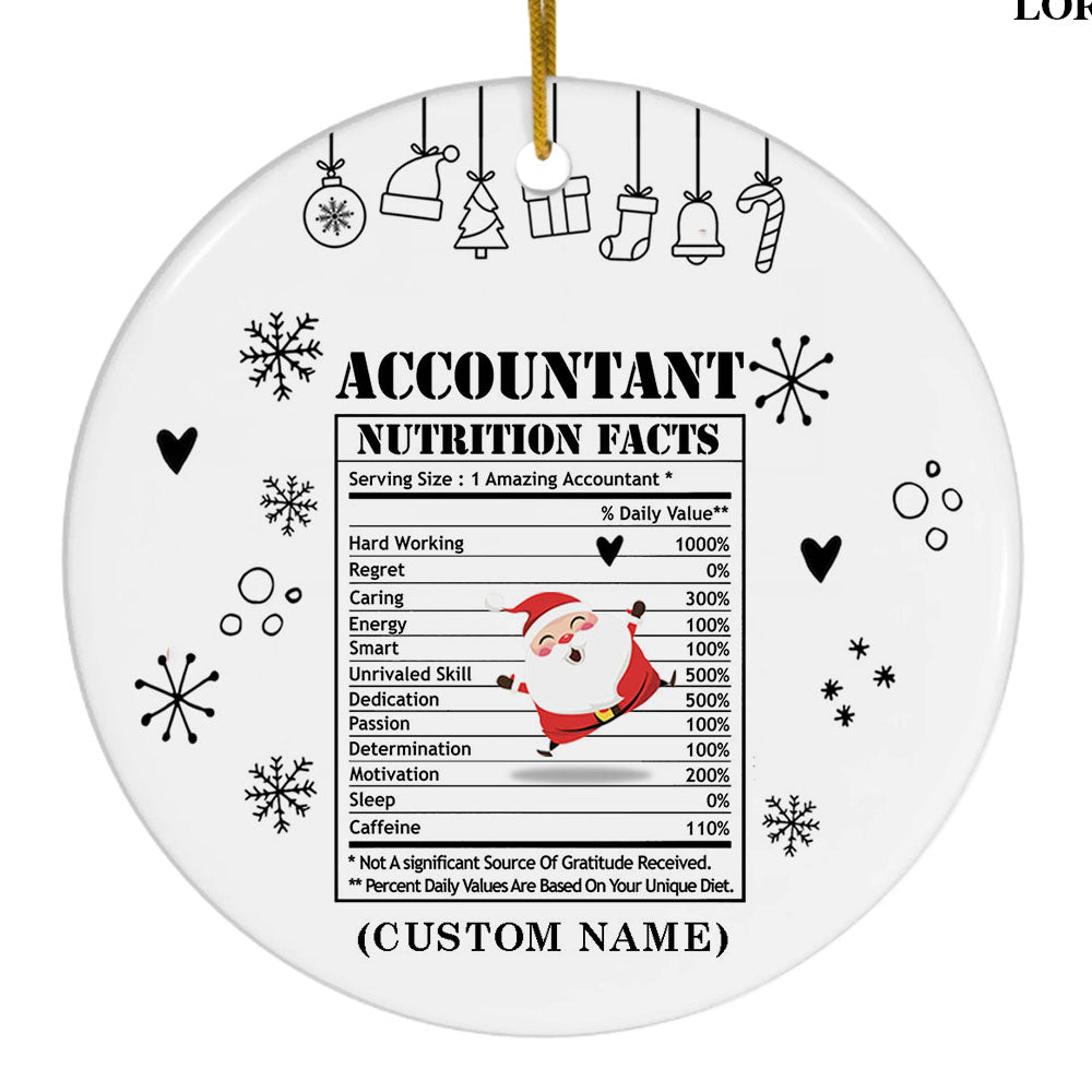 Ornament Kits 2025,Ornaments For Christmas - Accountant Ornament 2025 ...