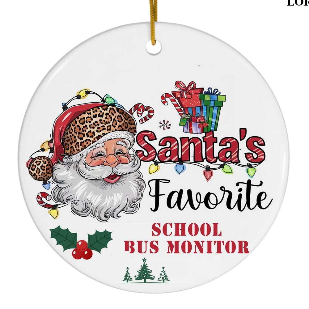 Ornament Kits 2025,Tree Ornaments - Santa’s Favorite School Bus Monitor ...